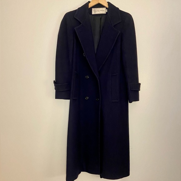 Evan Picone | Jackets & Coats | Evan Picone Womens Dark Blue Wool ...